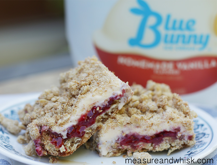 Raspberry Ice Cream Cookie Bars | Measure & Whisk: Real food cooking ...