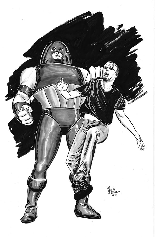 Atomic Tiki Studio: Commission: Juggernaut and Friend