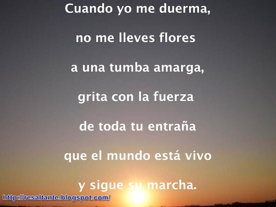 Cuando yo me vaya | RESALTANTE