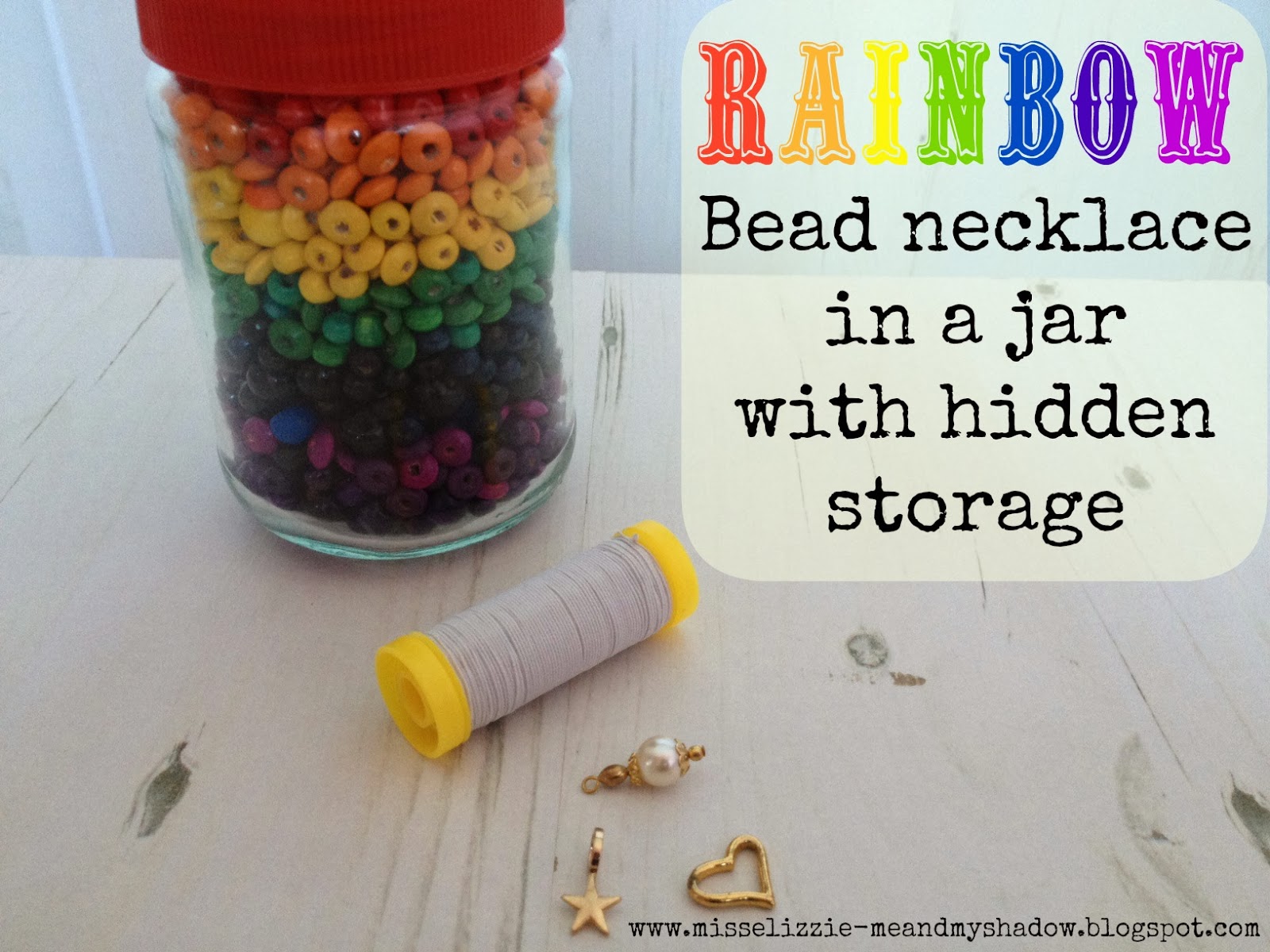 Me and my shadow: Rainbow bead jar