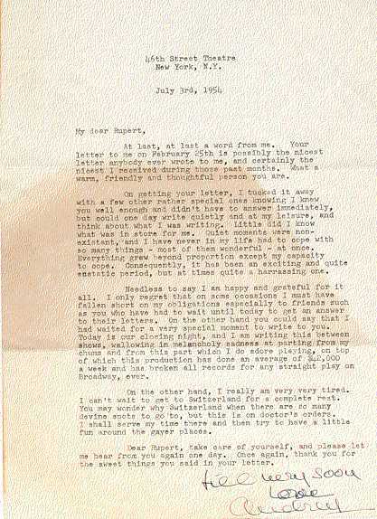 Favouwrites: Audrey Hepburn's Letters and Handwriting