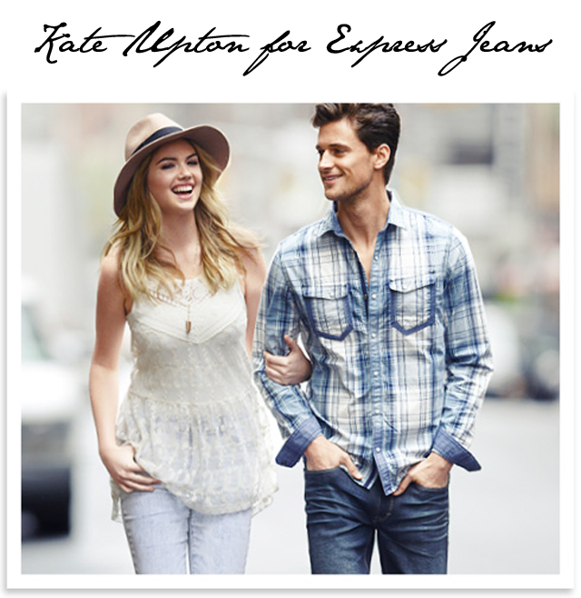 Kate Upton's the new face of Express Jeans - Emily Jane Johnston