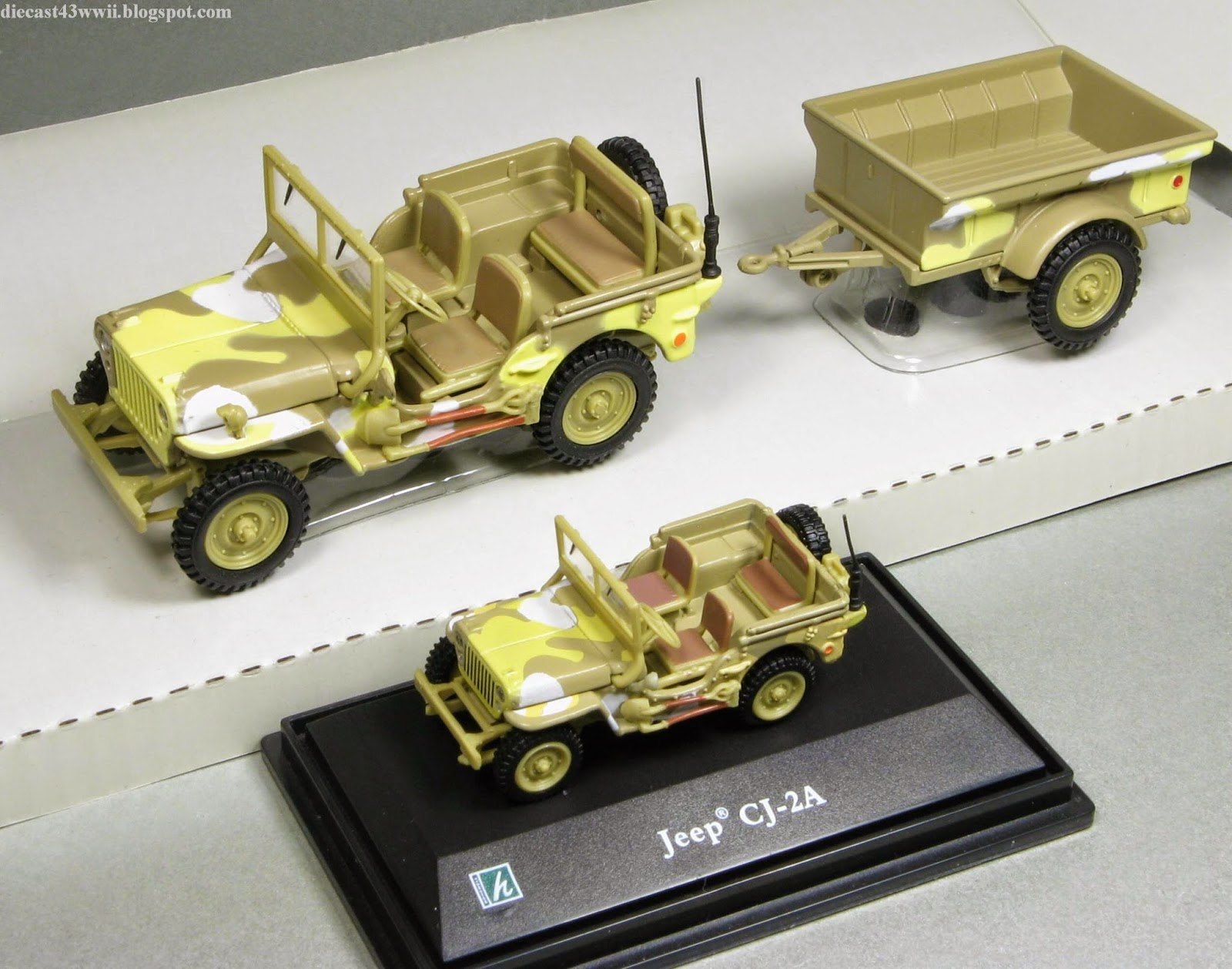 Military scale models: Jeep CJ-2A. Schuco Junior Line