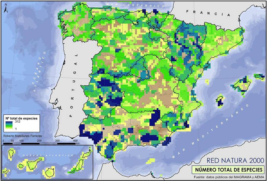 CURIOSO POR NATURALEZA: MAPAS DE ESPECIES EN LA RED NATURA 2000