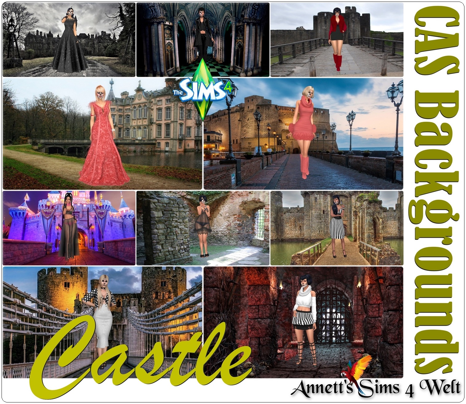Annett's Sims 4 Welt: CAS Backgrounds "Castle"