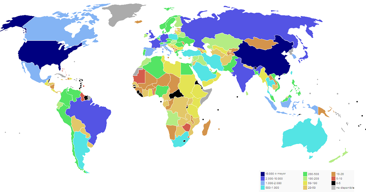 Clases de Ciencias Sociales: Mapas de la economía en el mundo