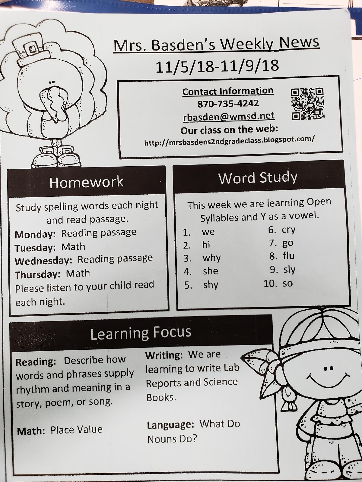 Mrs. Basden's Second Grade Class