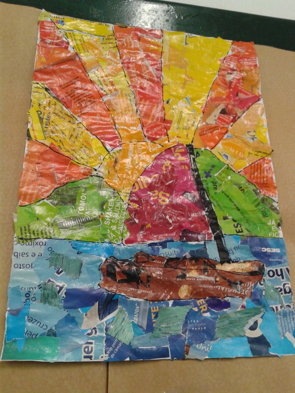 O que é arte, professora?: Arte com colagem