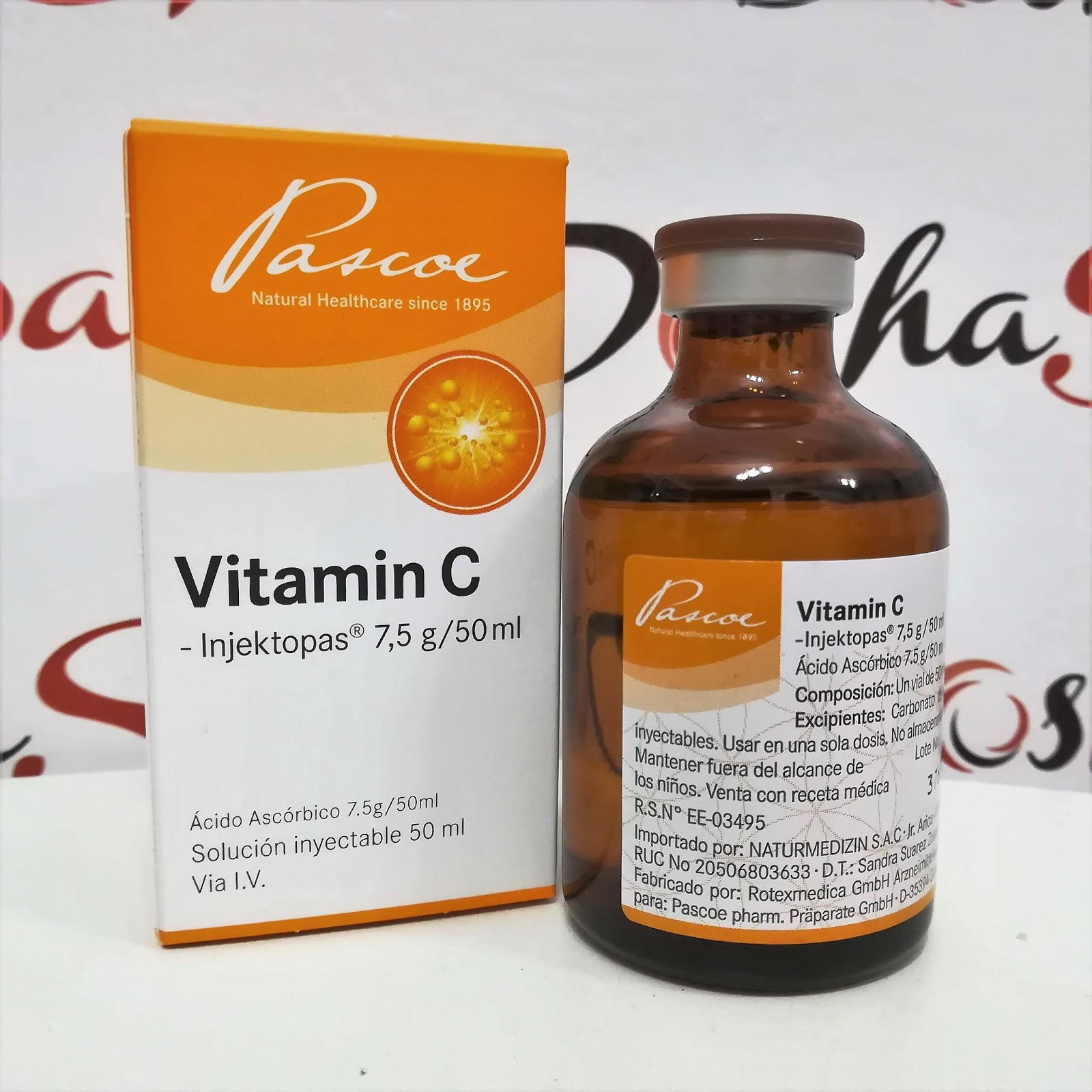Vitamina C Endovenosa - Inyectable / Pascoe, Lima Vitamina C Endovenosa - Inyectable / Pascoe, Lima