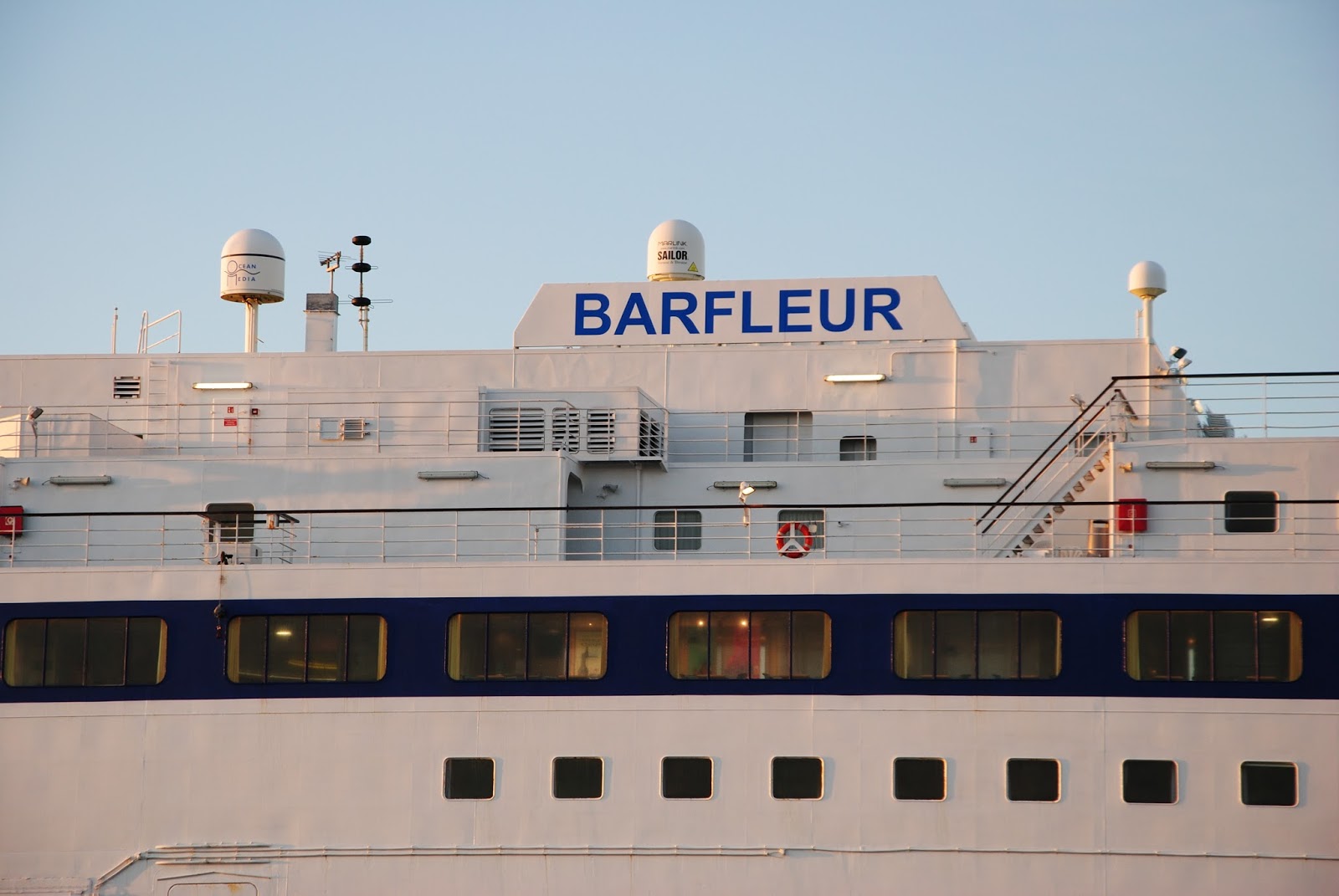 BRITTANY FERRIES: Back on board "BARFLEUR" after a two year interval