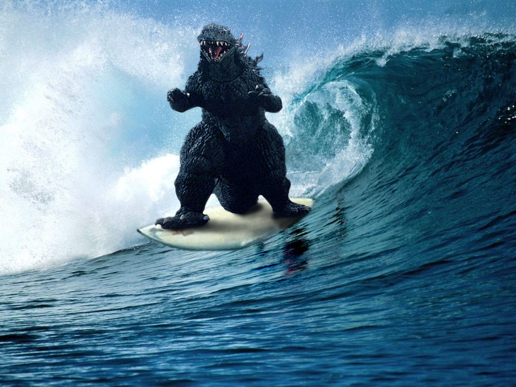 El blog de excusas tontas y frases célebres risibles de LEXEL: Surf Godzilla