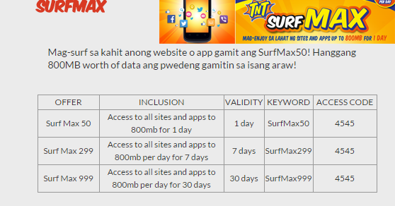 Talk N Text SurfMax Internet Promo, TNT promo (2017) - Free Text SMS ...