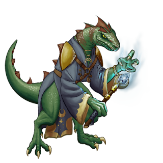 Dungeons Deep & Caverns Old : The Saurian: A New Race for Fantasy Age