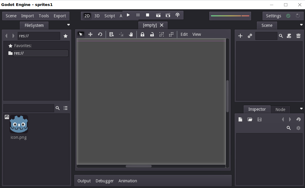 Godot เบื้องต้น Sprites