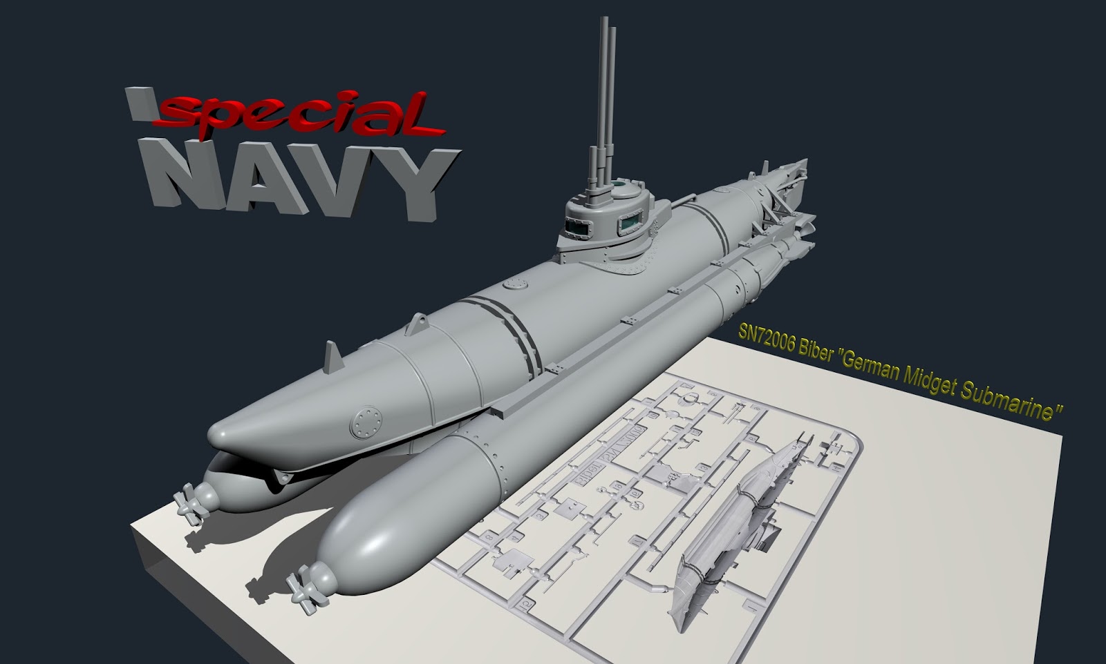 SN72006 Biber “German Midget Submarine” – colour profiles