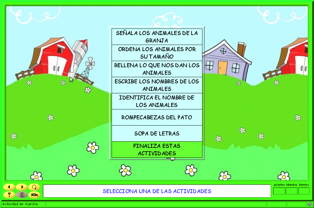 JClic-Las Acacias: Proyecto "Animales de la Granja"