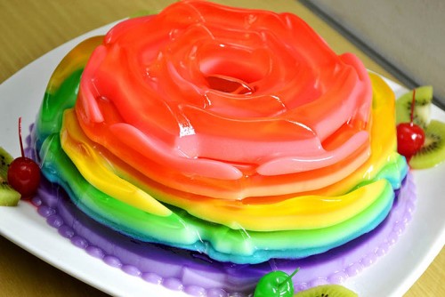 Resep dan Cara Membuat Puding Pelangi Sederhana Nan Cantik, Manis Juga ...