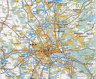 Map of cities: Map of Cologne, Germany