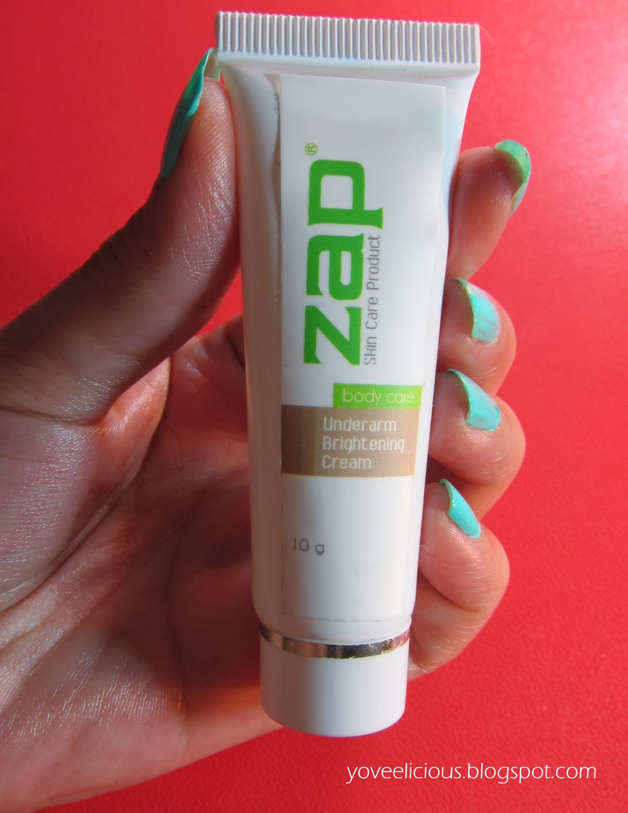 yoveelicious: ZAP Underarm Brightening Cream Review