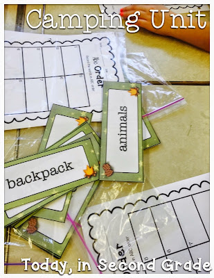 A Camping We Will Go! - Today in Second Grade