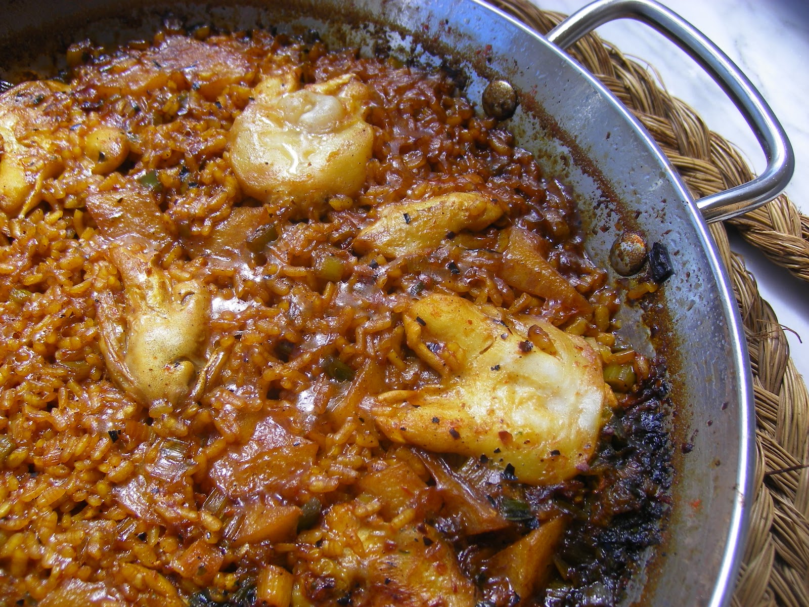 el placer del paladar: Arroz con Kokotxas de Bacalao