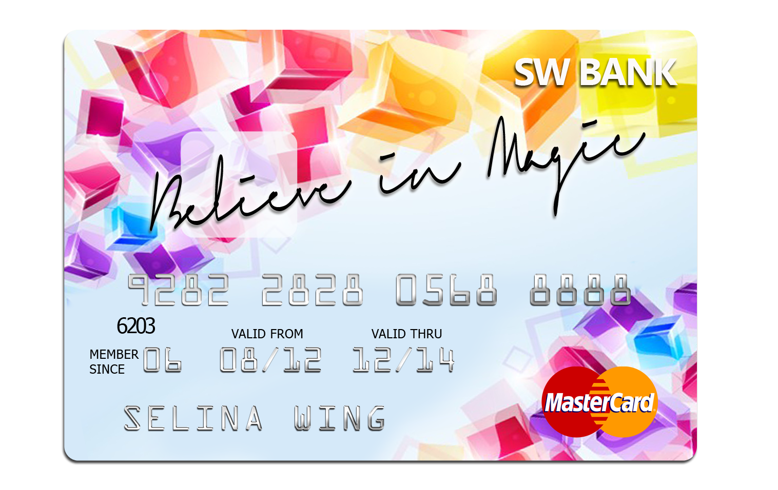 SW Magic: Nuffnang Credit Card Design #2