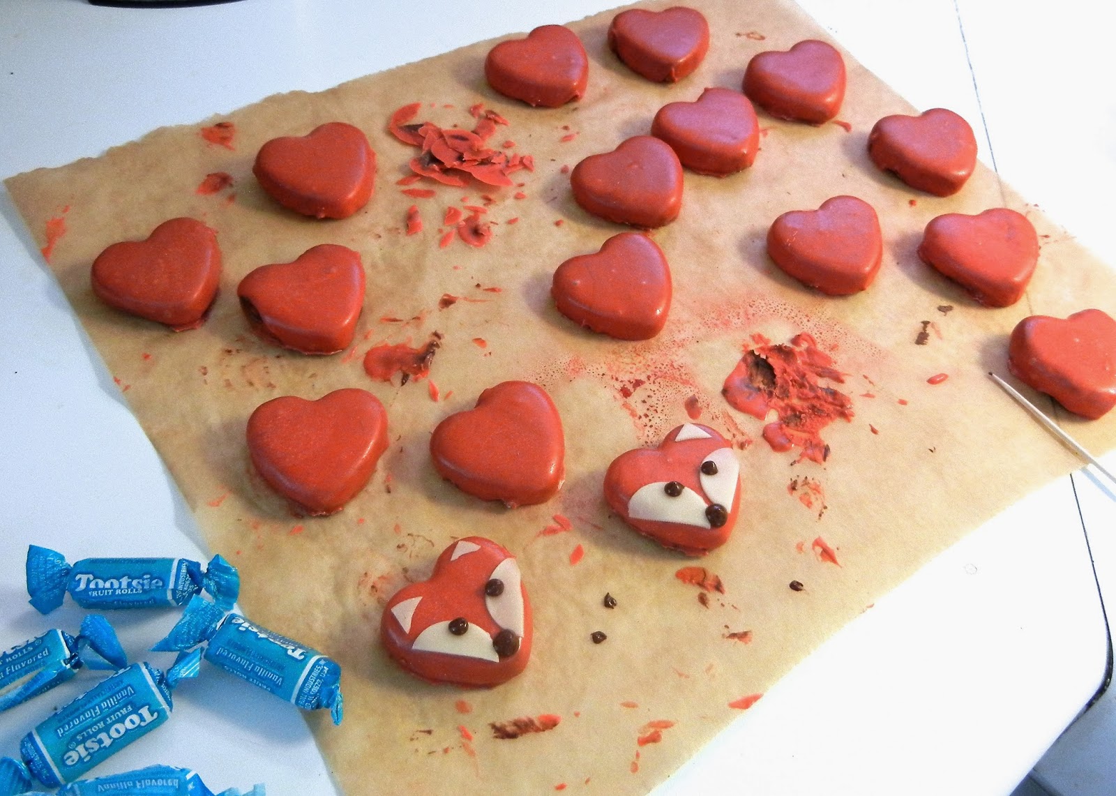 Sugar Swings! Serve Some: Candy Foxes for Valentines Day