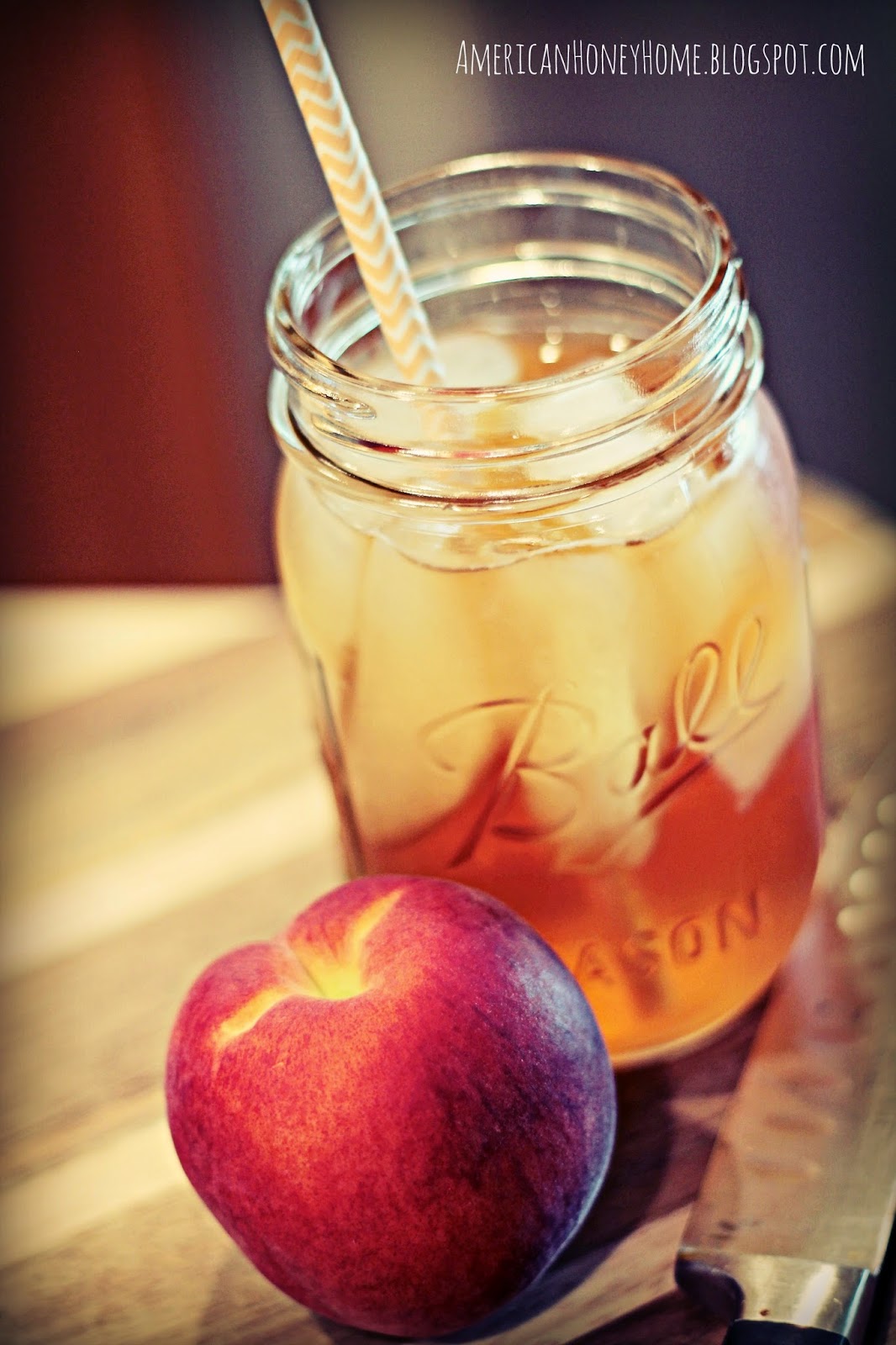 American Honey Home: Peach Iced Tea & Poppies