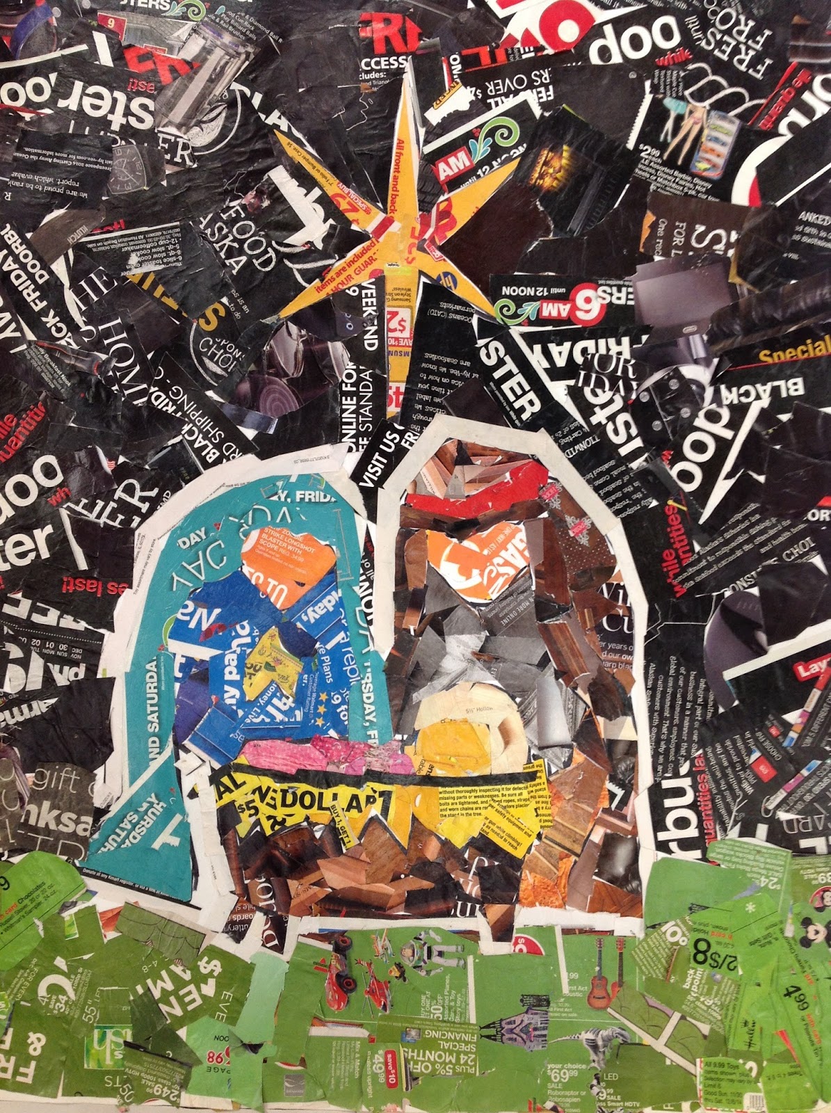 Miss Arty Pants: Christmas Collages