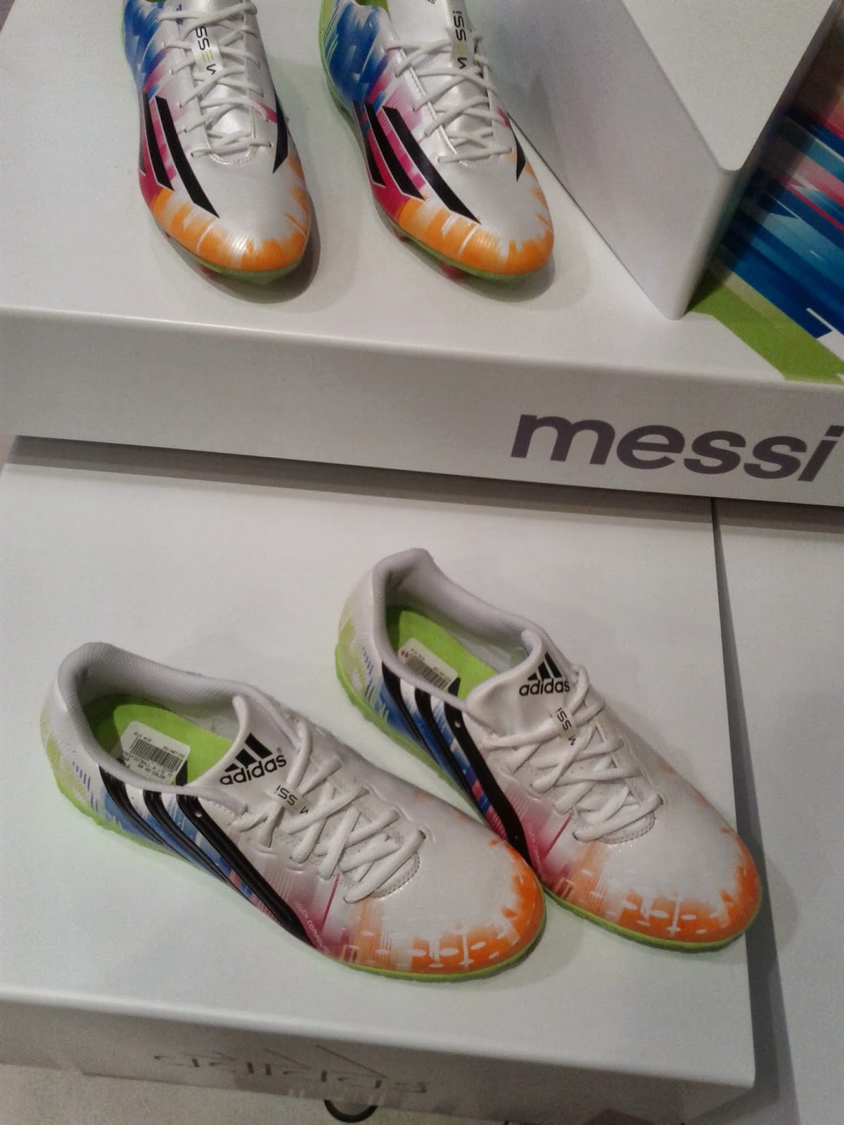 Toronto things: Lionel Messi rainbow multi-colored Adidas shoes