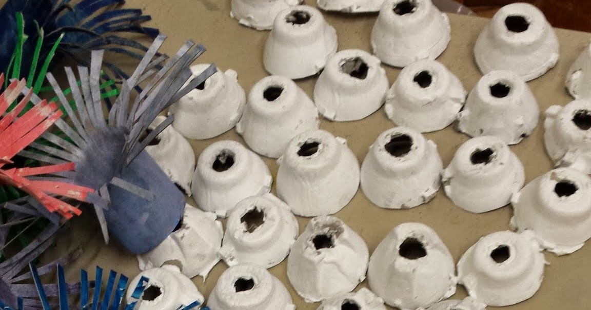 At School Making Crafts: Barnacles--Under the Water (part 2)