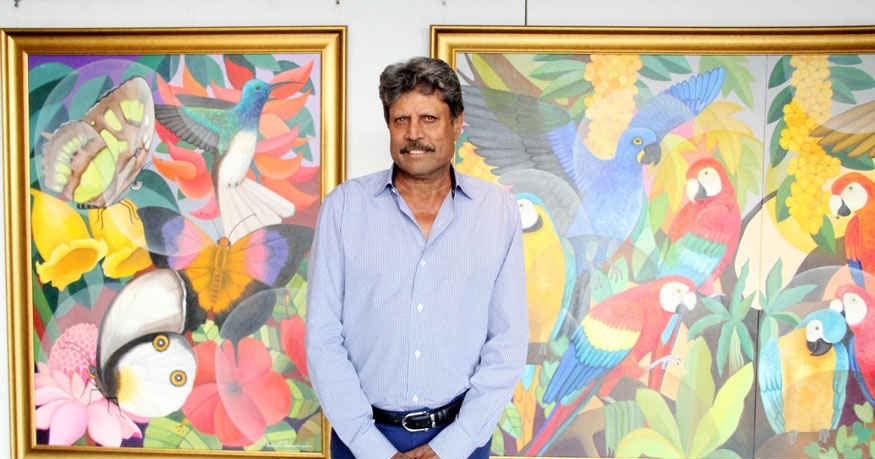 Kapil Dev at Tao Art Gallery in Worli, Mumbai