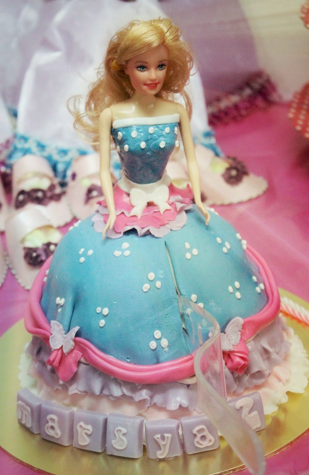 okay , birthday cake marsya theme dy pun princess jugaa