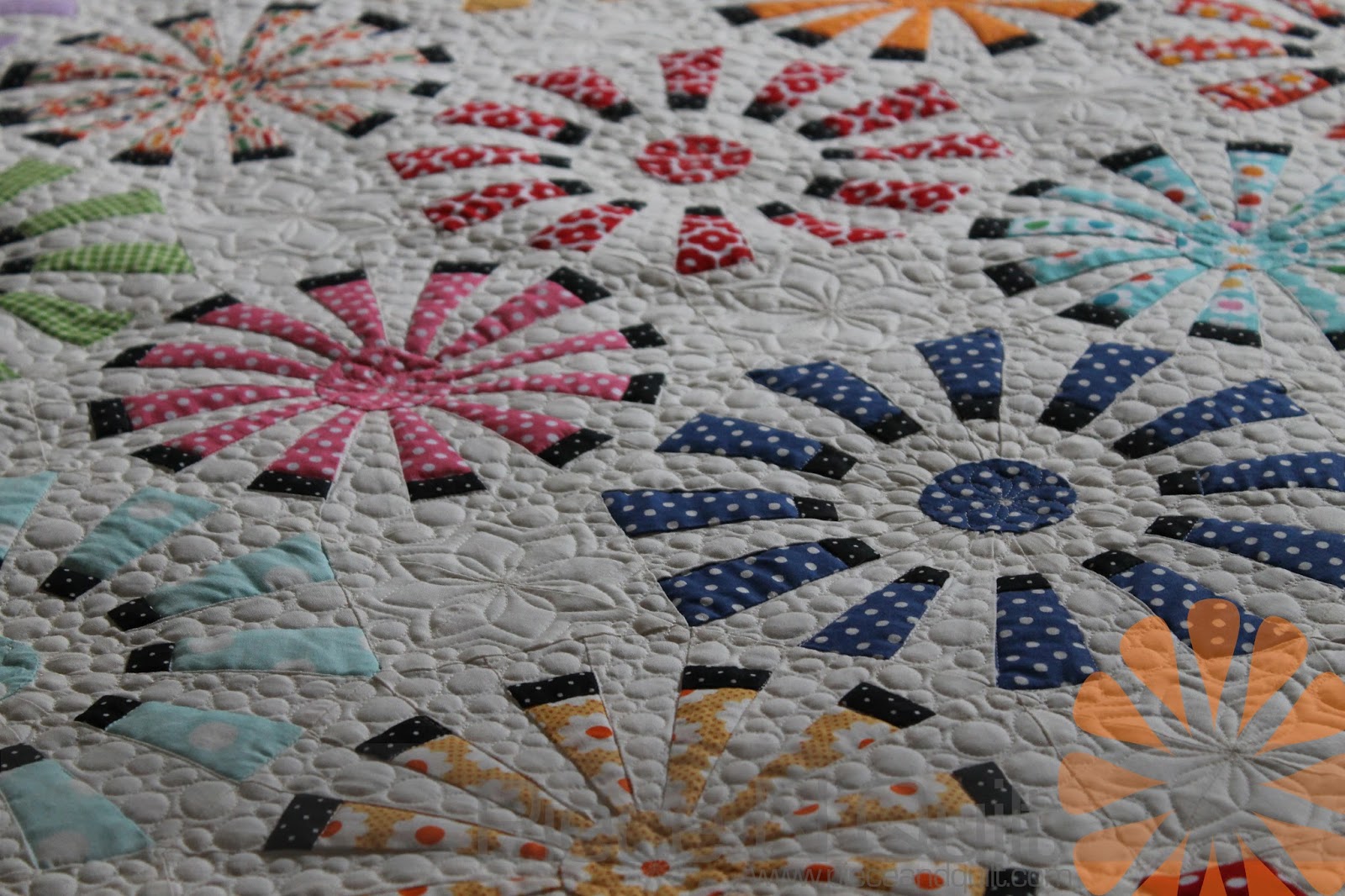 Piece N Quilt: Ferris Wheel Quilt - Custom Machine Quilting by Natalia ...