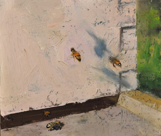 a painting a day: Bee Shadows, 10/6/2015
