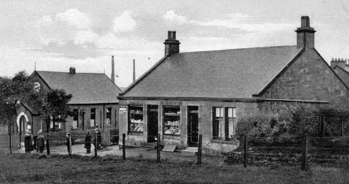 Tour Scotland: Old Photograph Post Office Cumbernauld Scotland