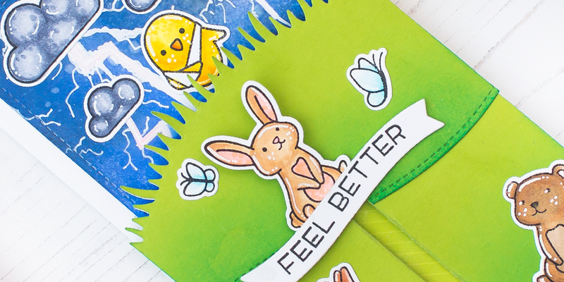 Lawn Fawn Spring Series | Tall Interactive Card - Mona Tóth