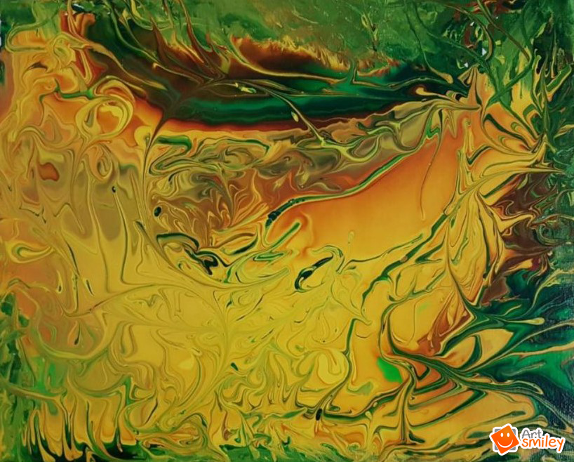 SOOTHING ENERGY Abstract Painting