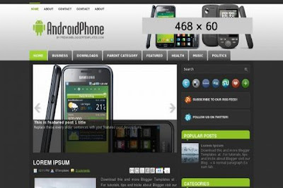 Android Phone Blogger Template :: Free Download Android Phone Blogger ...