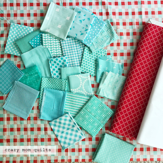 crazy mom quilts: fast four patch quilt top