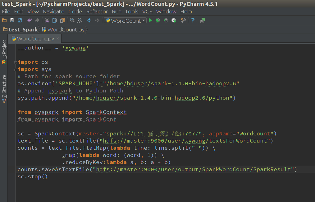 Xinyu Wang's Blog: How to programe in pyspark on Pycharm locally, and ...