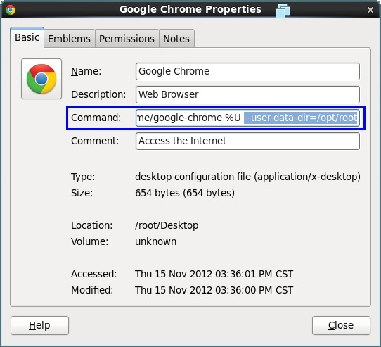 Ryan's Portfolio: 解除root執行google Chrome限制