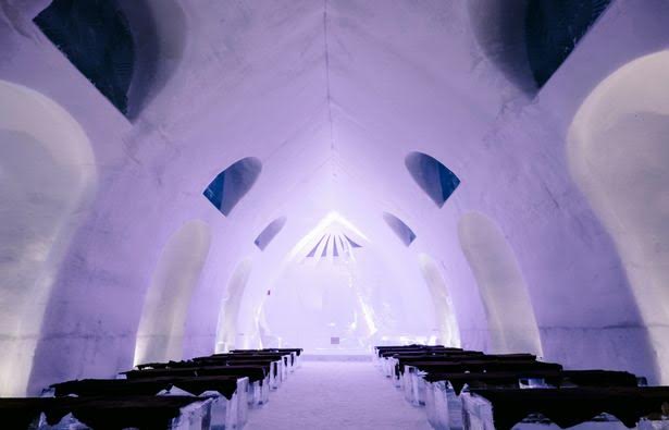 Photos: See this amazing ice hotel made entirely out of ice and snow ...