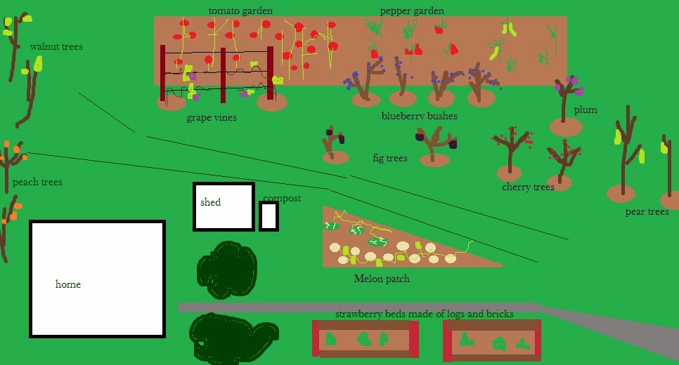 Vegans Living Off the Land: Spring & Summer Garden Layout