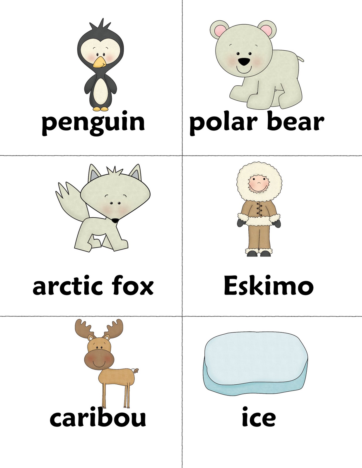 Arctic Freeze: Literacy, Number Words, Sight Words and Vocabulary Unit