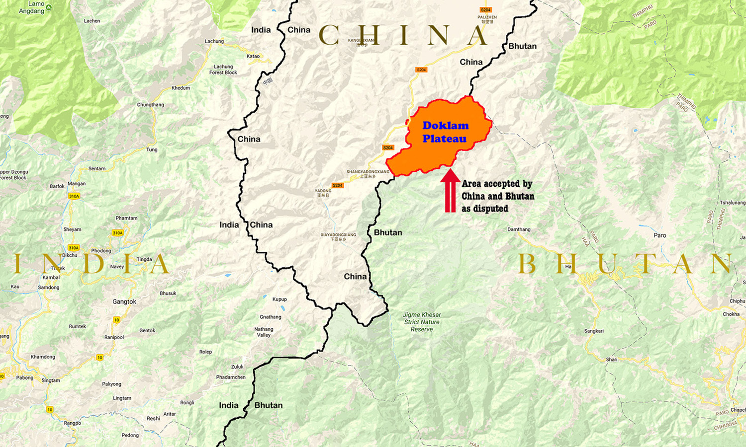 Bhutan Land Of The Thunder Dragon: Doklam Plateau And The Shifting Tri ...