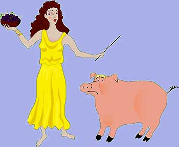 The Olympian Gods: The Odyssey: Circe the beautiful witch