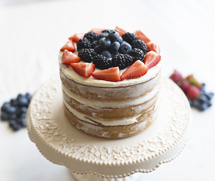 Protein Treats By Nicolette : Mixed Berry Naked Cake