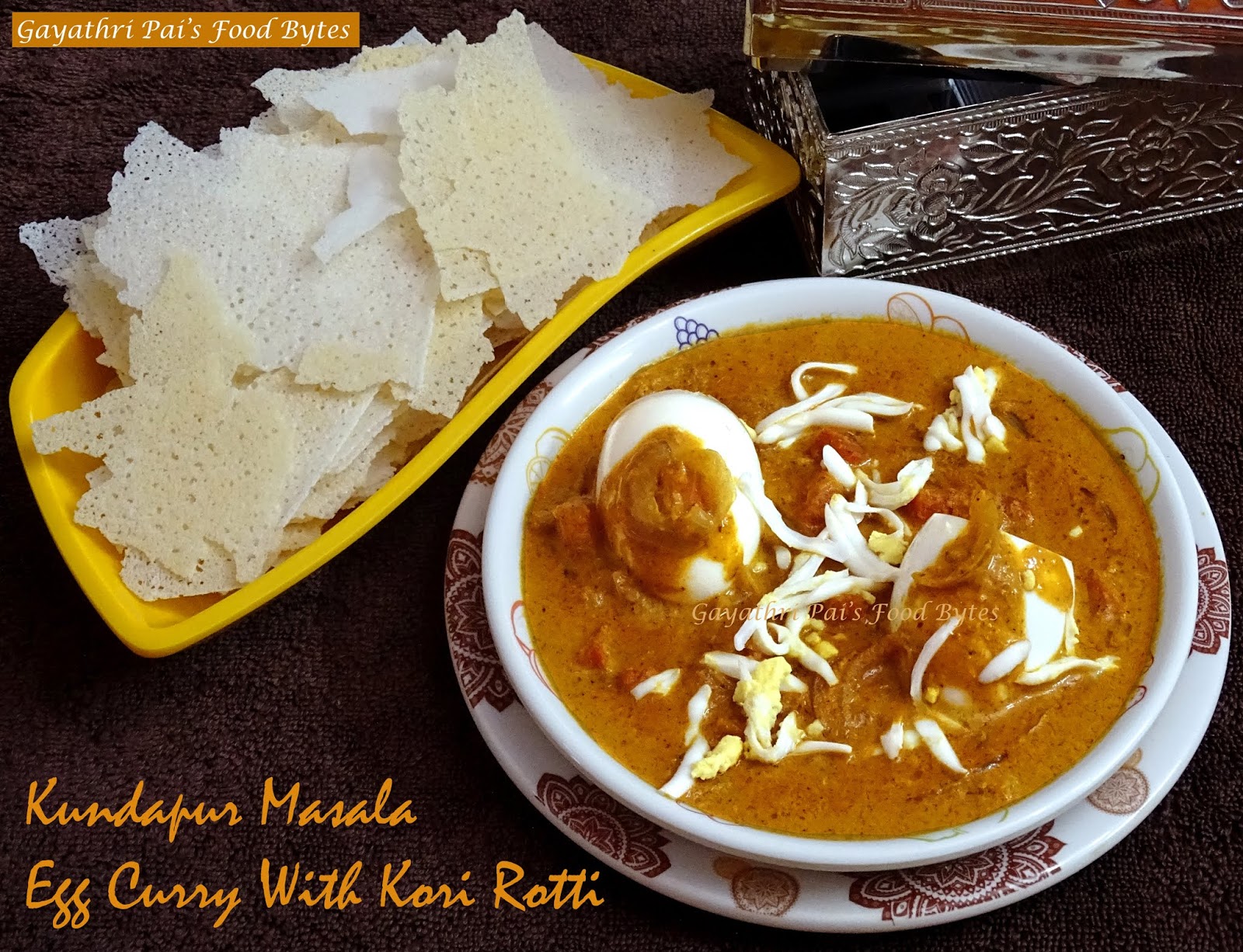 Gayathri Pai's Food Bytes: Kundapur Masala Egg Curry.