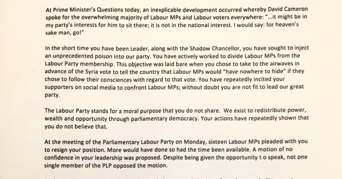 Jamie Reed MP calls on Jeremy Corbyn to resign